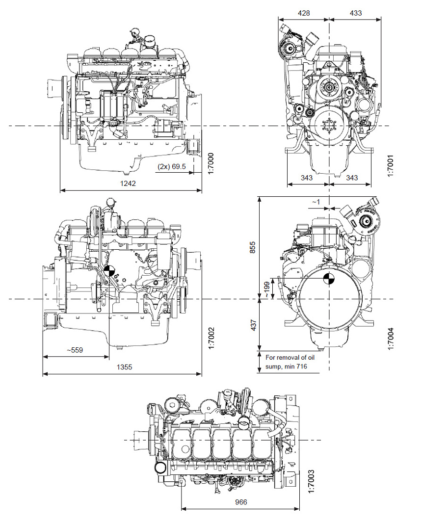 Scania DC09 072A (226 kW) - дизельный двигатель Scania (Швеция ...